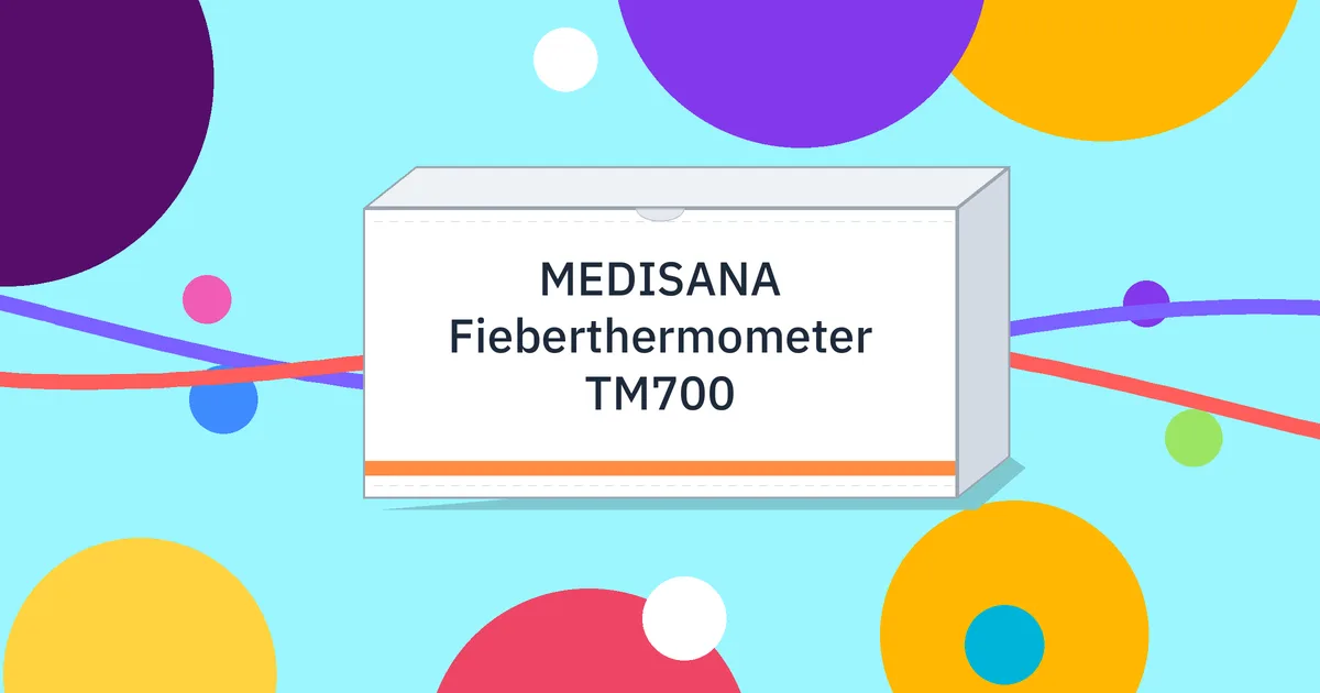 Symbolbild: Packung mit der Aufschrift MEDISANA Fieberthermometer TM700 (PZN 10730426) – Verfügbarkeit und Bezug in Apotheken in Frankfurt am Main