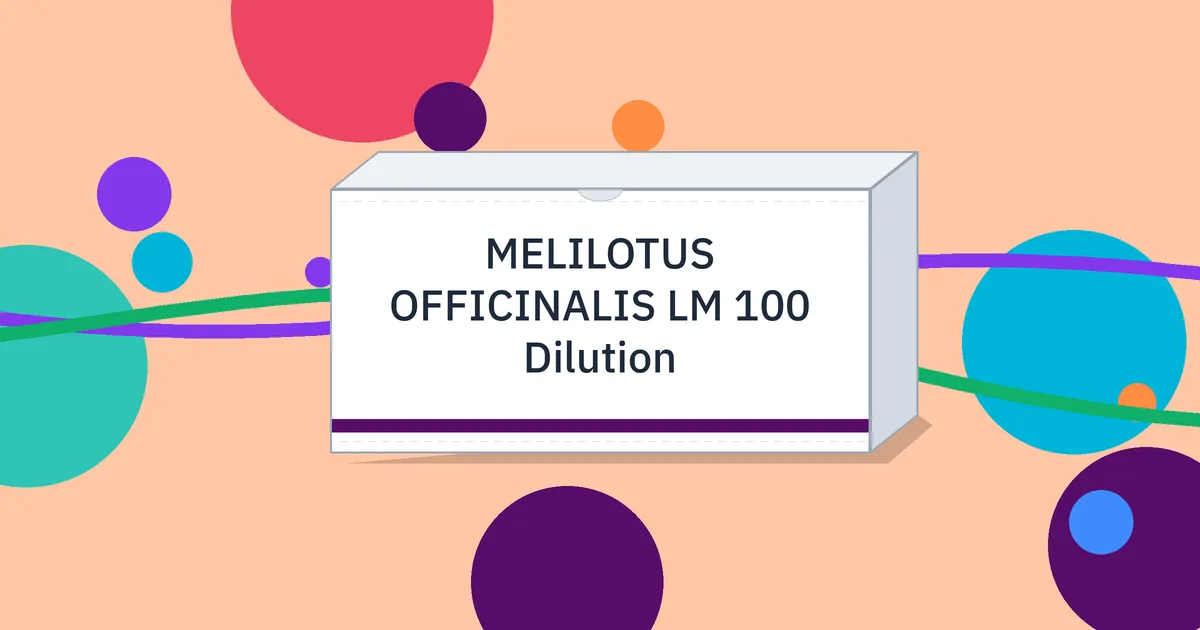 Symbolbild: Packung mit der Aufschrift MELILOTUS OFFICINALIS LM 100 Dilution (PZN 13603131) – Verfügbarkeit und Bezug in Apotheken in Frankfurt am Main