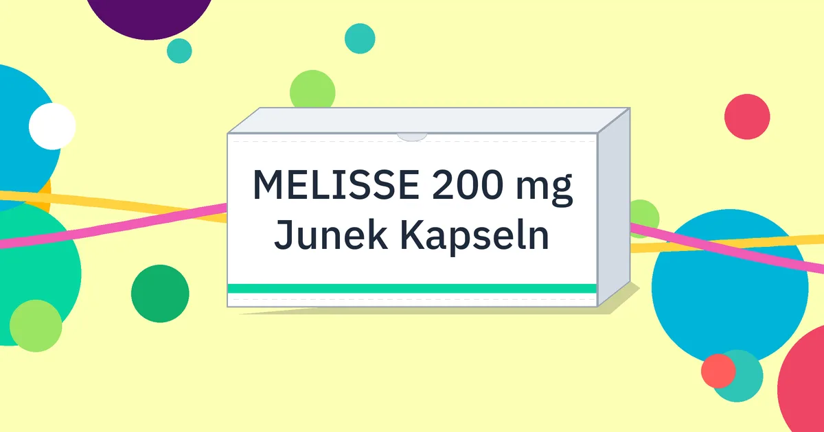 Symbolbild: Packung mit der Aufschrift MELISSE 200 mg Junek Kapseln (PZN 09748591) – Verfügbarkeit und Bezug in Apotheken in Frankfurt am Main