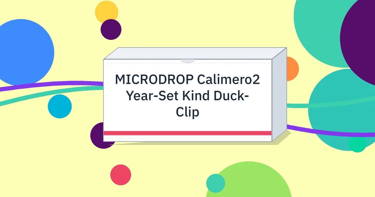 Symbolbild: Packung mit der Aufschrift MICRODROP Calimero2 Year-Set Kind Duck-Clip (PZN 11309077) – Verfügbarkeit und Bezug in Apotheken in Frankfurt am Main