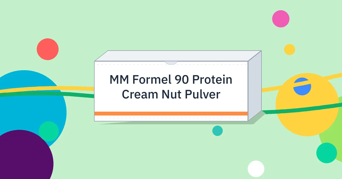 Symbolbild: Packung mit der Aufschrift MM Formel 90 Protein Cream Nut Pulver (PZN 12725665) – Verfügbarkeit und Bezug in Apotheken in Frankfurt am Main