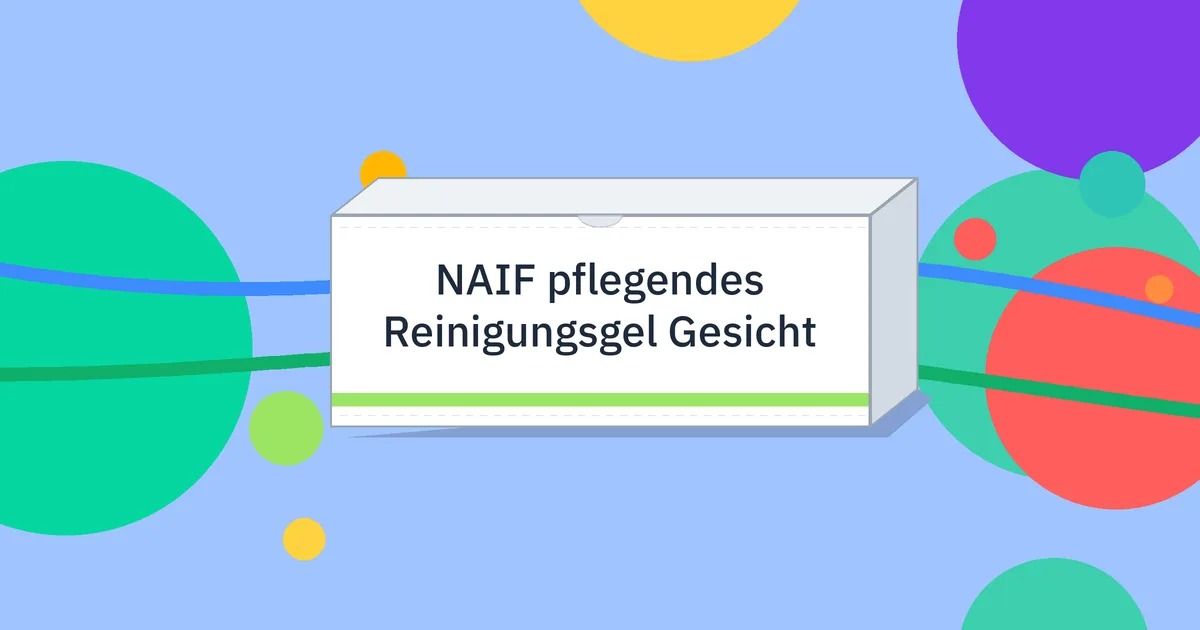 Symbolbild: Packung mit der Aufschrift NAIF pflegendes Reinigungsgel Gesicht (PZN 17377022) – Verfügbarkeit und Bezug in Apotheken in Frankfurt am Main