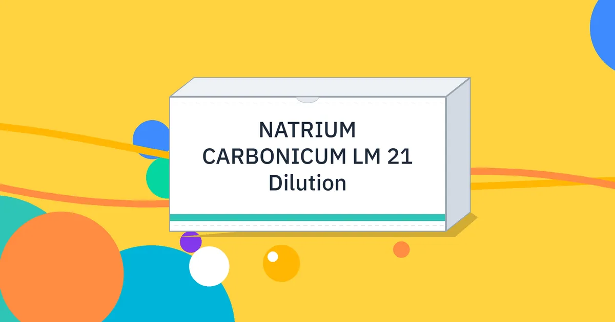 Symbolbild: Packung mit der Aufschrift NATRIUM CARBONICUM LM 21 Dilution (PZN 12961762) – Verfügbarkeit und Bezug in Apotheken in Frankfurt am Main
