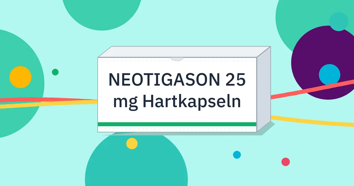 Symbolbild: Packung mit der Aufschrift NEOTIGASON 25 mg Hartkapseln (PZN 11228657) – Verfügbarkeit und Bezug in Apotheken in Frankfurt am Main