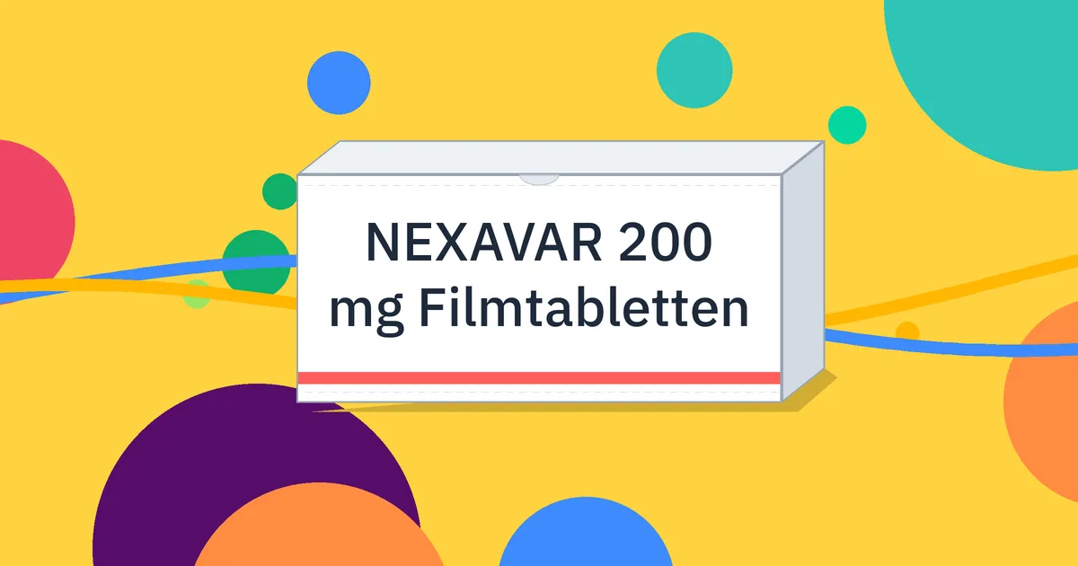 Symbolbild: Packung mit der Aufschrift NEXAVAR 200 mg Filmtabletten (PZN 09481923) – Verfügbarkeit und Bezug in Apotheken in Frankfurt am Main
