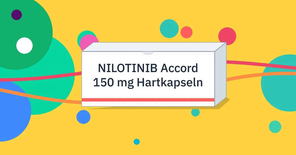 Symbolbild: Packung mit der Aufschrift NILOTINIB Accord 150 mg Hartkapseln (PZN 19859794) – Verfügbarkeit und Bezug in Apotheken in Frankfurt am Main