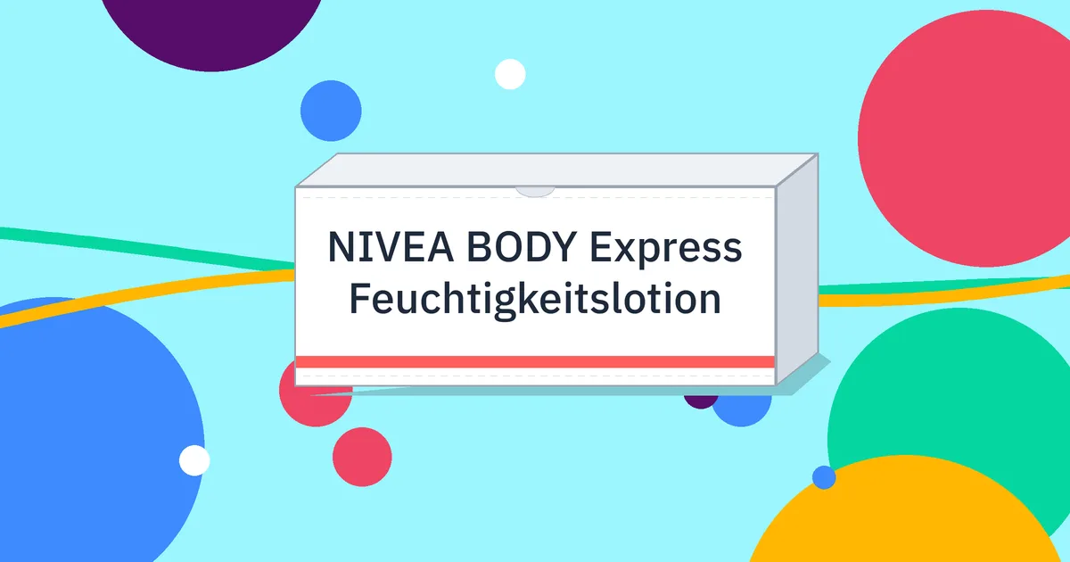 Symbolbild: Packung mit der Aufschrift NIVEA BODY Express Feuchtigkeitslotion (PZN 11324510) – Verfügbarkeit und Bezug in Apotheken in Frankfurt am Main