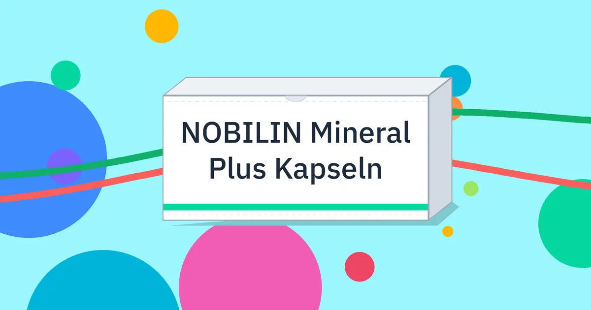 Symbolbild: Packung mit der Aufschrift NOBILIN Mineral Plus Kapseln (PZN 05502798) – Verfügbarkeit und Bezug in Apotheken in Frankfurt am Main