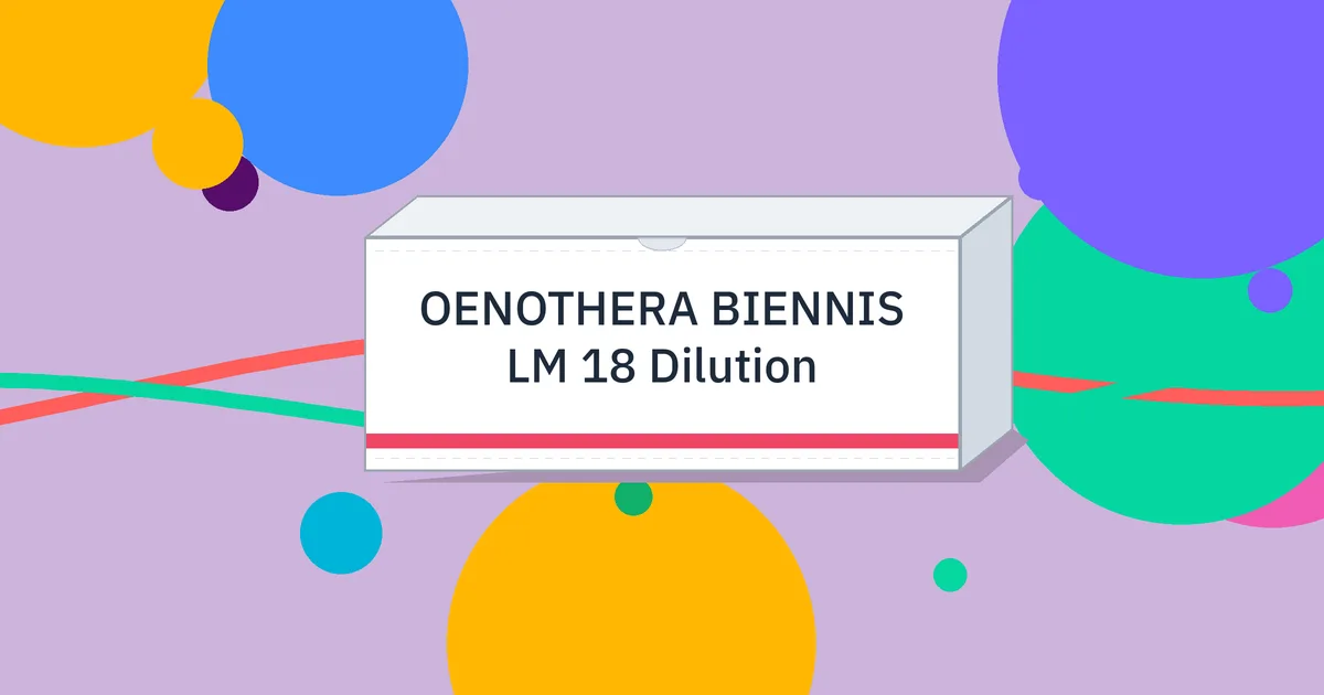 Symbolbild: Packung mit der Aufschrift OENOTHERA BIENNIS LM 18 Dilution (PZN 13622890) – Verfügbarkeit und Bezug in Apotheken in Frankfurt am Main