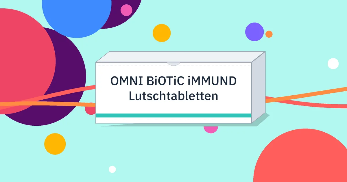 Symbolbild: Packung mit der Aufschrift OMNI BiOTiC iMMUND Lutschtabletten (PZN 17514364) – Verfügbarkeit und Bezug in Apotheken in Frankfurt am Main