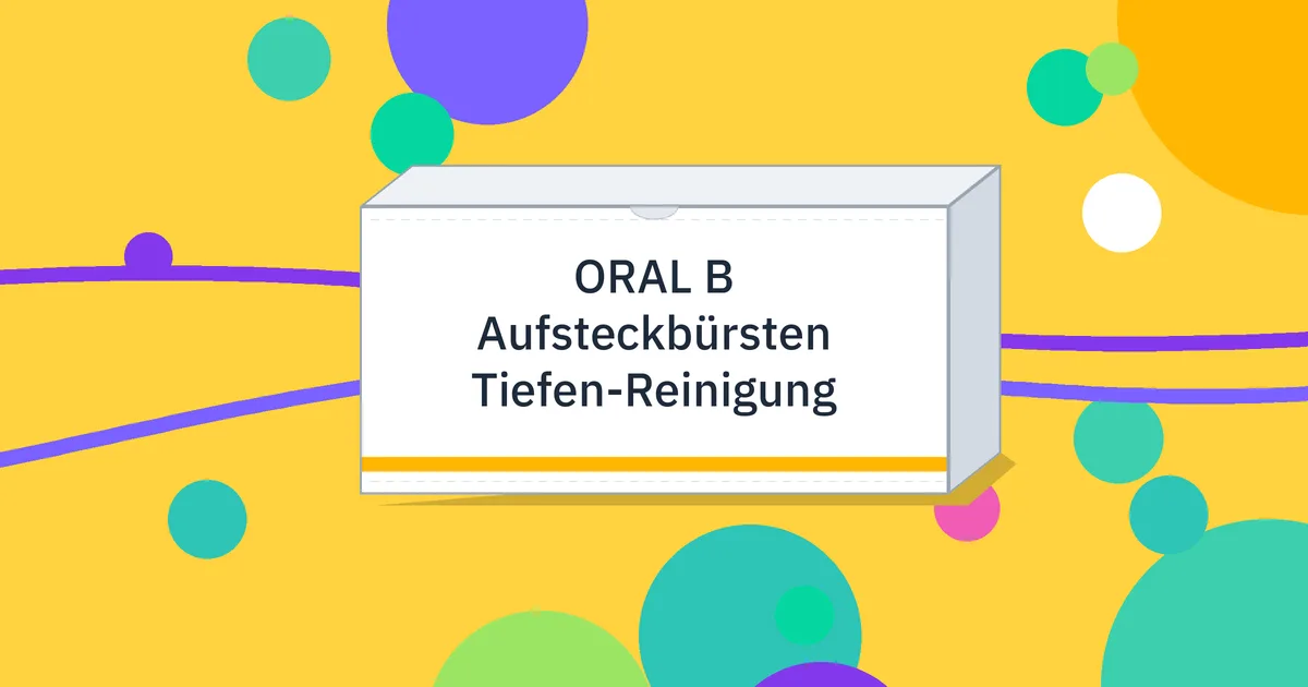 Symbolbild: Packung mit der Aufschrift ORAL B Aufsteckbürsten Tiefen-Reinigung (PZN 09245252) – Verfügbarkeit und Bezug in Apotheken in Frankfurt am Main