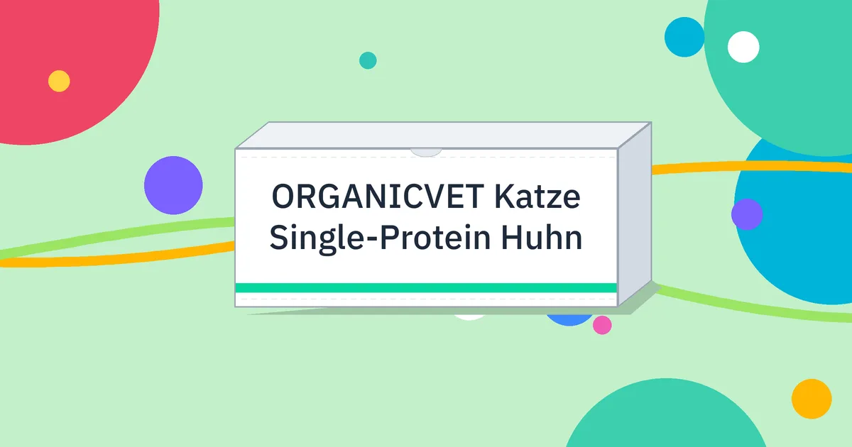 Symbolbild: Packung mit der Aufschrift ORGANICVET Katze Single-Protein Huhn (PZN 10394388) – Verfügbarkeit und Bezug in Apotheken in Frankfurt am Main