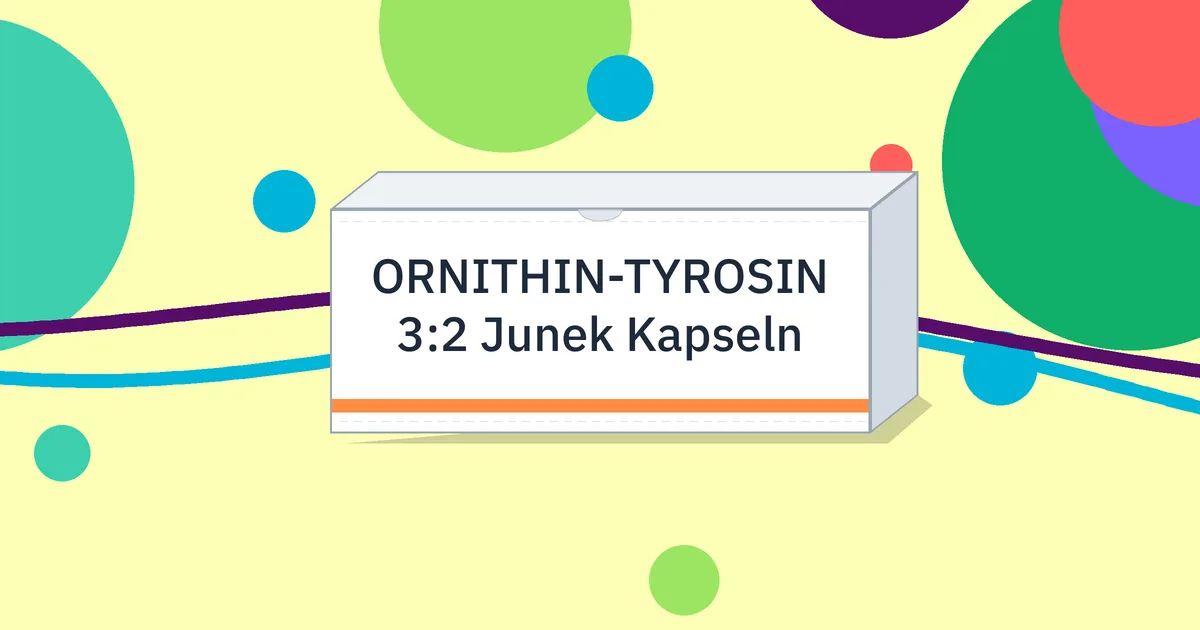 Symbolbild: Packung mit der Aufschrift ORNITHIN-TYROSIN 3:2 Junek Kapseln (PZN 00983480) – Verfügbarkeit und Bezug in Apotheken in Frankfurt am Main