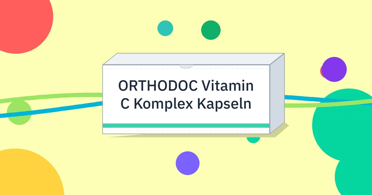 Symbolbild: Packung mit der Aufschrift ORTHODOC Vitamin C Komplex Kapseln (PZN 06325200) – Verfügbarkeit und Bezug in Apotheken in Frankfurt am Main
