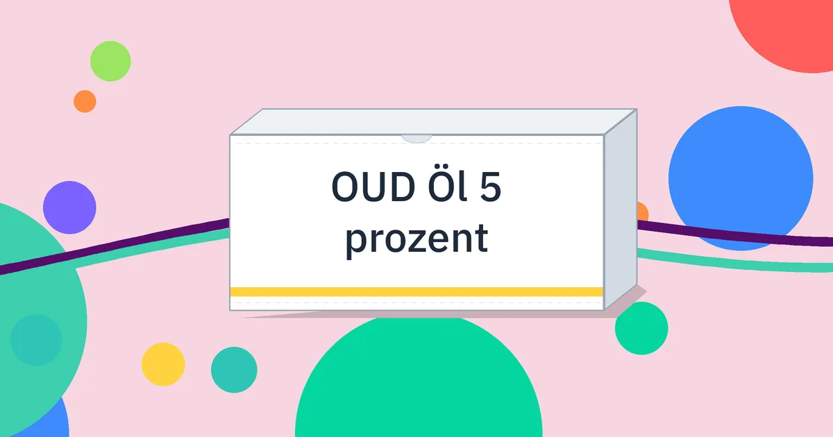 Symbolbild: Packung mit der Aufschrift OUD Öl 5 prozent (PZN 00229984) – Verfügbarkeit und Bezug in Apotheken in Frankfurt am Main