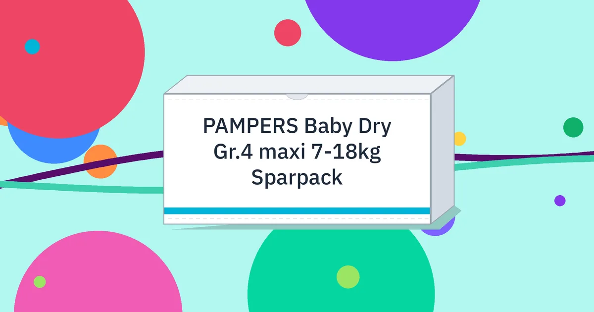 Symbolbild: Packung mit der Aufschrift PAMPERS Baby Dry Gr.4 maxi 7-18kg Sparpack (PZN 11024297) – Verfügbarkeit und Bezug in Apotheken in Frankfurt am Main