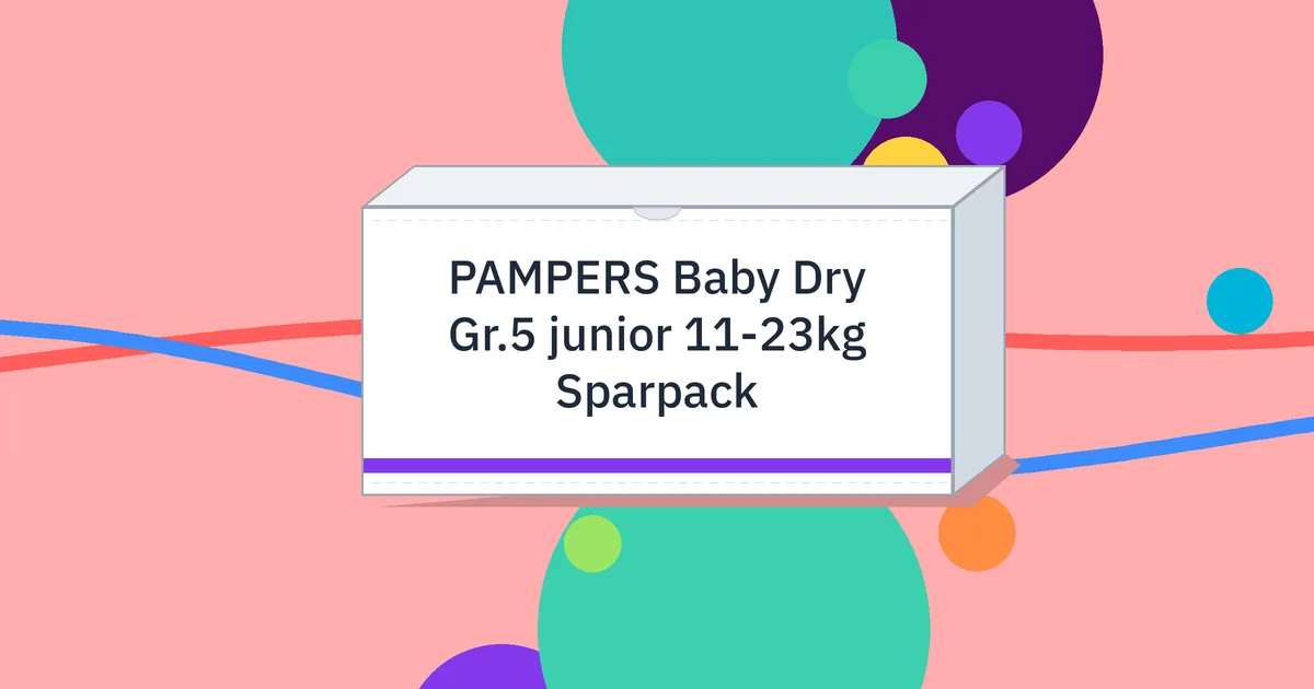 Symbolbild: Packung mit der Aufschrift PAMPERS Baby Dry Gr.5 junior 11-23kg Sparpack (PZN 11024311) – Verfügbarkeit und Bezug in Apotheken in Frankfurt am Main