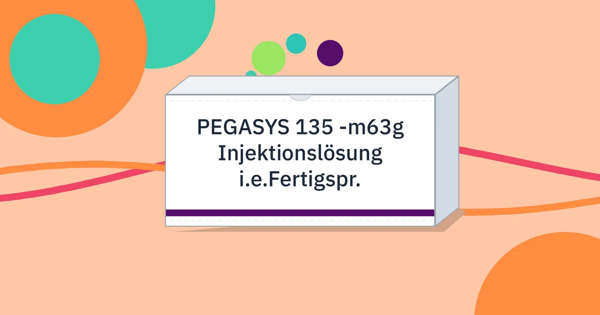 Symbolbild: Packung mit der Aufschrift PEGASYS 135 -m63g Injektionslösung i.e.Fertigspr. (PZN 04431263) – Verfügbarkeit und Bezug in Apotheken in Frankfurt am Main