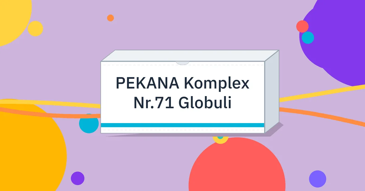 Symbolbild: Packung mit der Aufschrift PEKANA Komplex Nr.71 Globuli (PZN 07537677) – Verfügbarkeit und Bezug in Apotheken in Frankfurt am Main