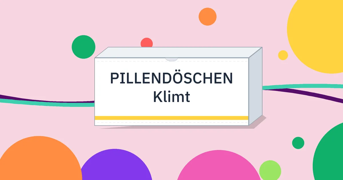 Symbolbild: Packung mit der Aufschrift PILLENDÖSCHEN Klimt (PZN 10390396) – Verfügbarkeit und Bezug in Apotheken in Frankfurt am Main