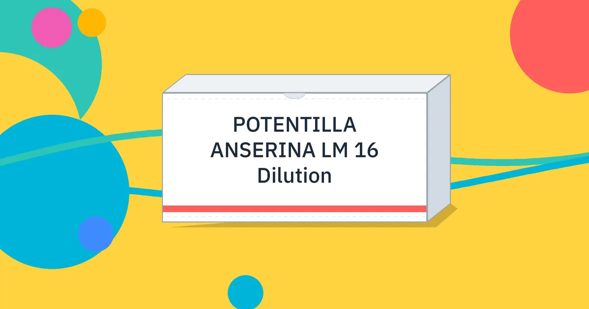 Symbolbild: Packung mit der Aufschrift POTENTILLA ANSERINA LM 16 Dilution (PZN 13665238) – Verfügbarkeit und Bezug in Apotheken in Frankfurt am Main