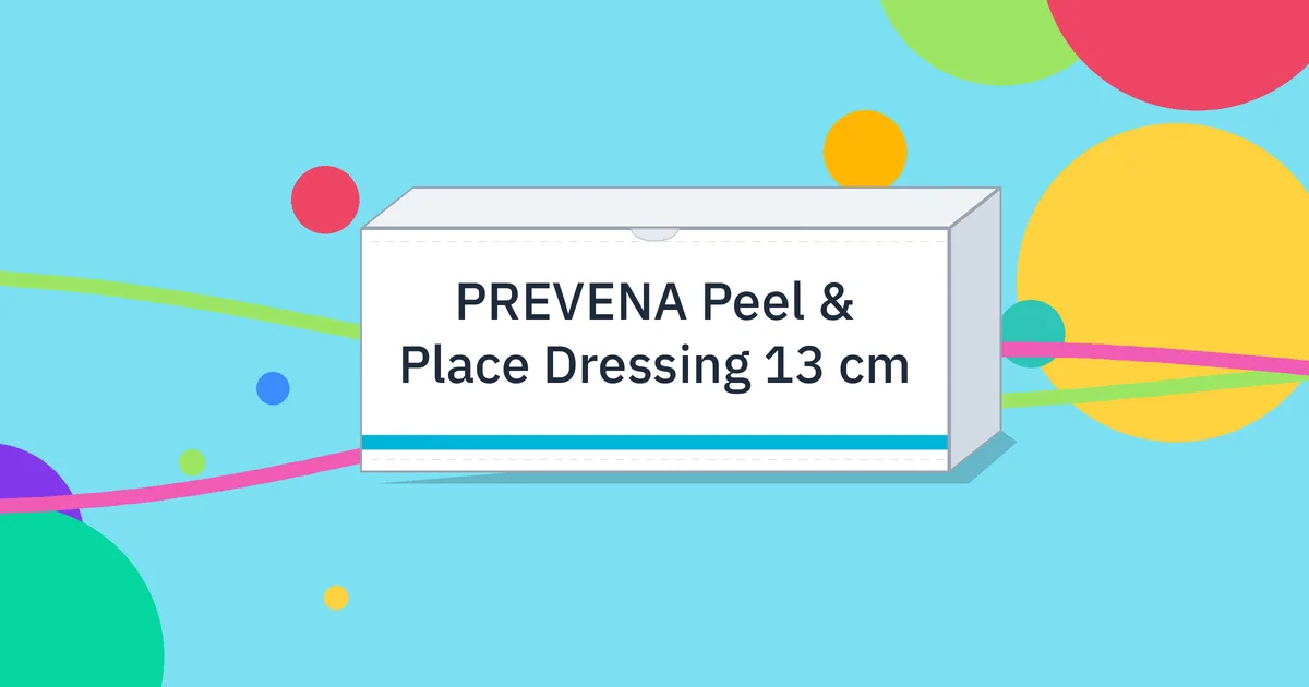 Symbolbild: Packung mit der Aufschrift PREVENA Peel & Place Dressing 13 cm (PZN 11562497) – Verfügbarkeit und Bezug in Apotheken in Frankfurt am Main