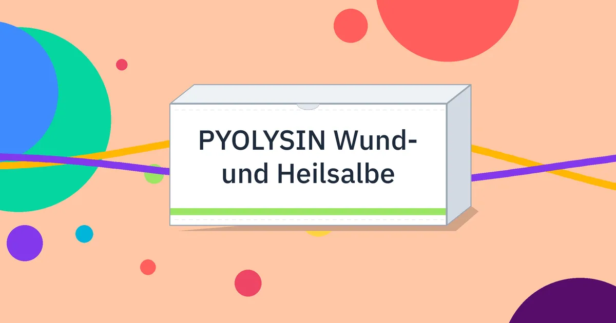 Symbolbild: Packung mit der Aufschrift PYOLYSIN Wund- und Heilsalbe (PZN 13725905) – Verfügbarkeit und Bezug in Apotheken in Frankfurt am Main