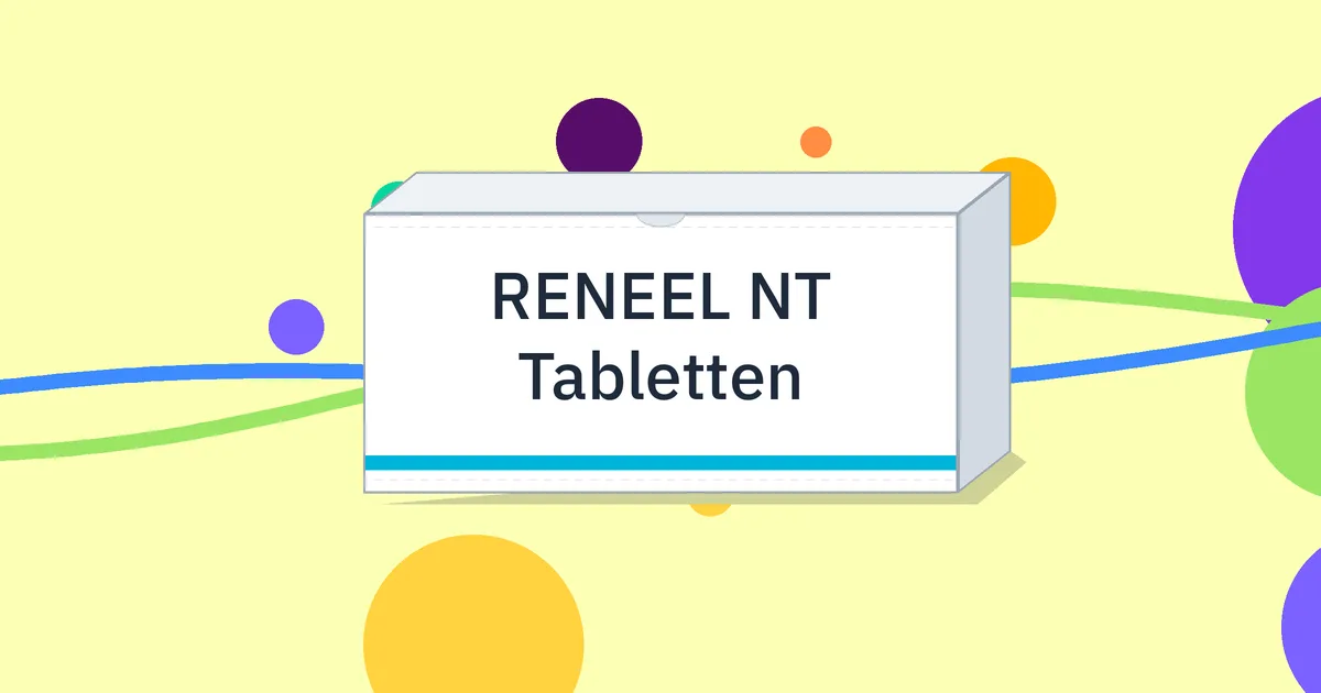 Symbolbild: Packung mit der Aufschrift RENEEL NT Tabletten (PZN 00024199) – Verfügbarkeit und Bezug in Apotheken in Frankfurt am Main