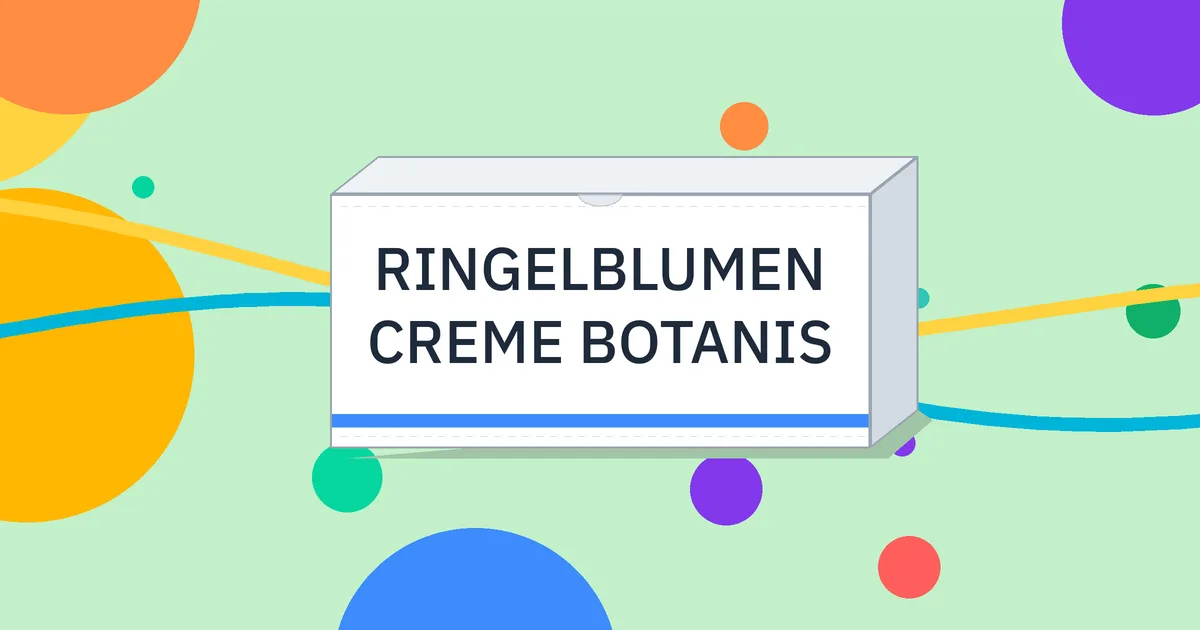Symbolbild: Packung mit der Aufschrift RINGELBLUMEN CREME BOTANIS (PZN 20420767) – Verfügbarkeit und Bezug in Apotheken in Frankfurt am Main