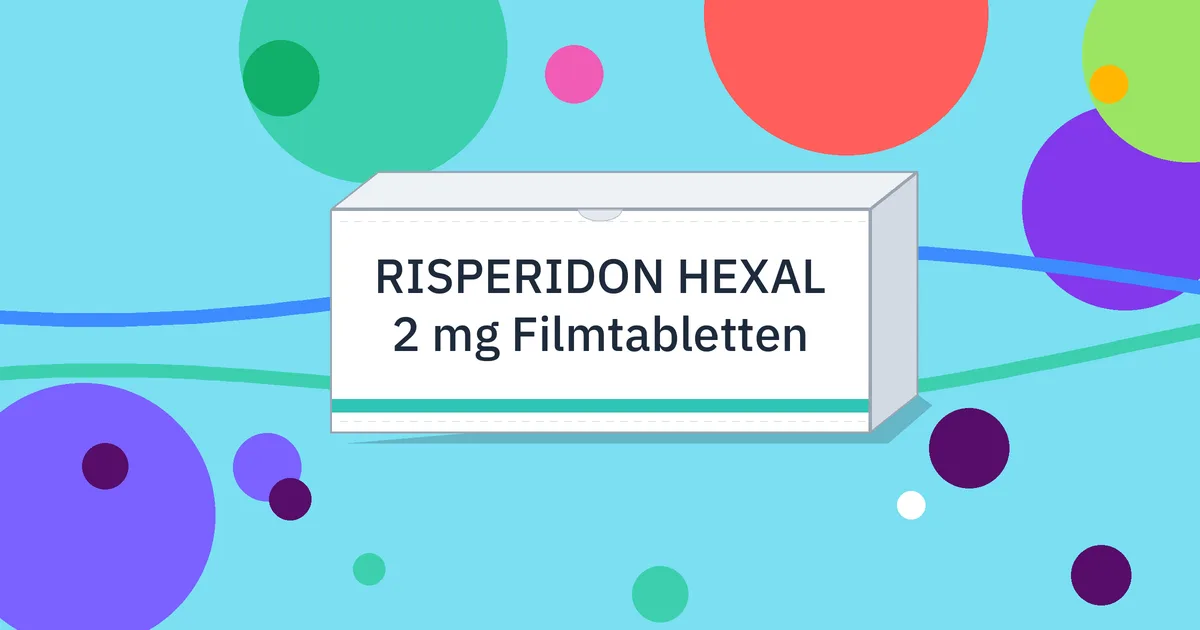 Symbolbild: Packung mit der Aufschrift RISPERIDON HEXAL 2 mg Filmtabletten (PZN 04156383) – Verfügbarkeit und Bezug in Apotheken in Frankfurt am Main