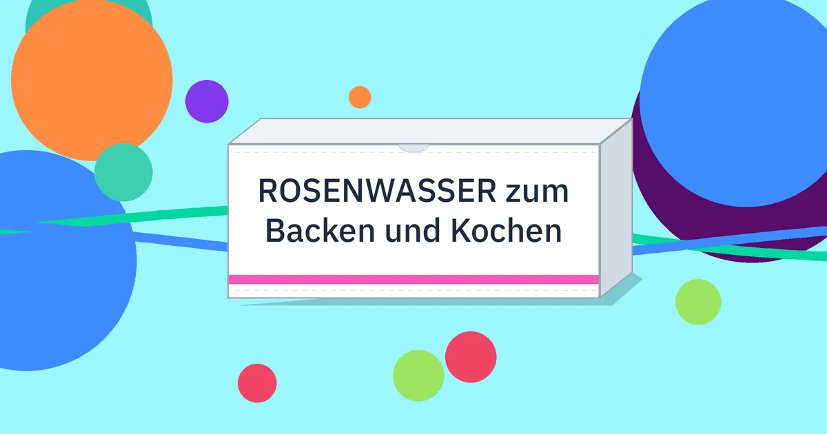 Symbolbild: Packung mit der Aufschrift ROSENWASSER zum Backen und Kochen (PZN 06100754) – Verfügbarkeit und Bezug in Apotheken in Frankfurt am Main