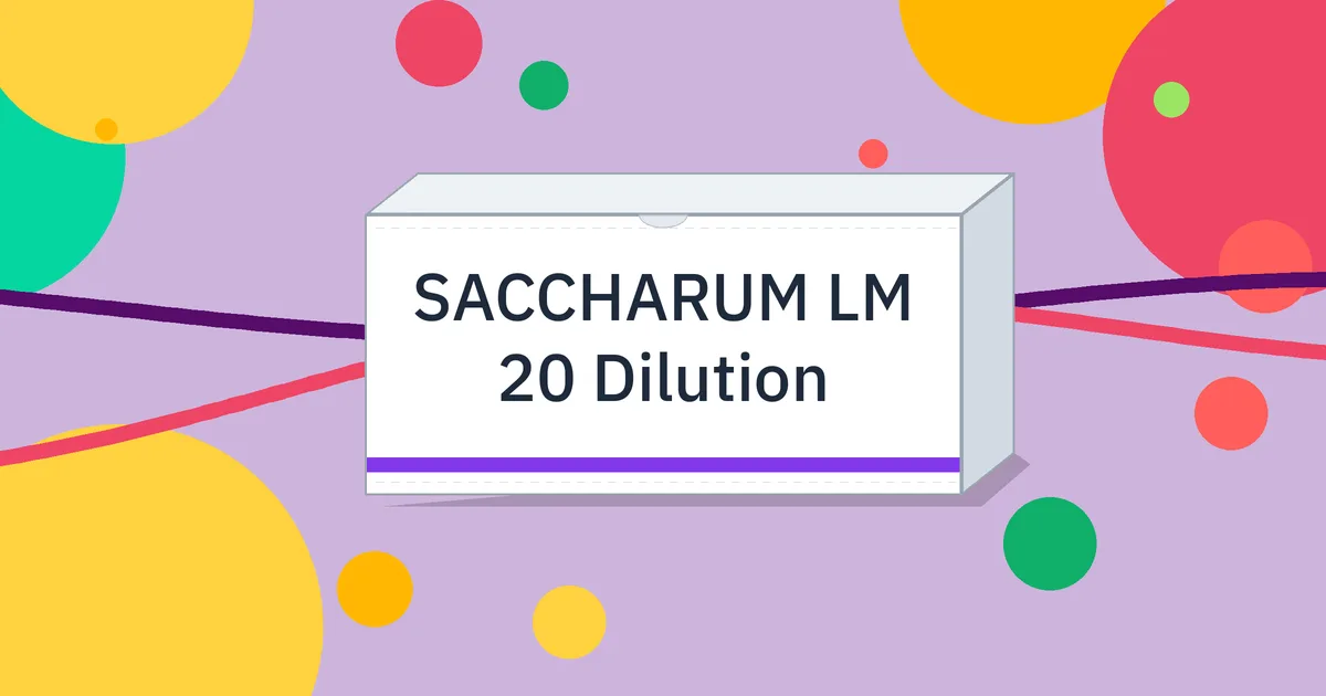 Symbolbild: Packung mit der Aufschrift SACCHARUM LM 20 Dilution (PZN 13176344) – Verfügbarkeit und Bezug in Apotheken in Frankfurt am Main