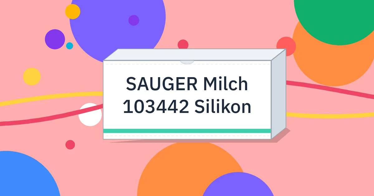 Symbolbild: Packung mit der Aufschrift SAUGER Milch 103442 Silikon (PZN 03872410) – Verfügbarkeit und Bezug in Apotheken in Frankfurt am Main