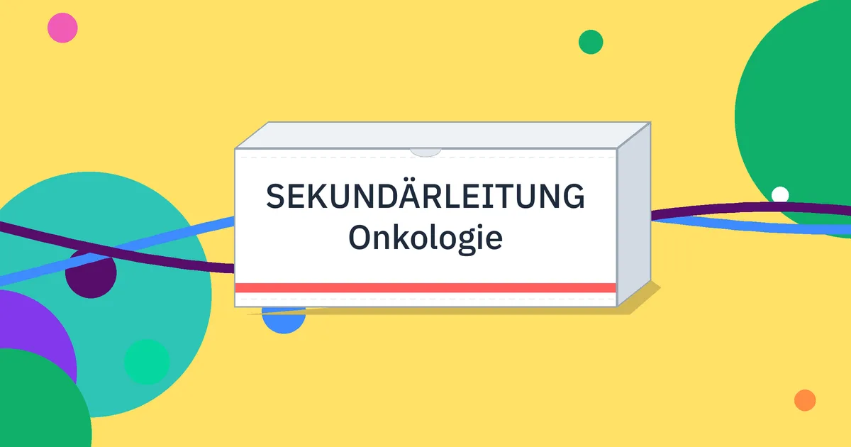 Symbolbild: Packung mit der Aufschrift SEKUNDÄRLEITUNG Onkologie (PZN 00653765) – Verfügbarkeit und Bezug in Apotheken in Frankfurt am Main
