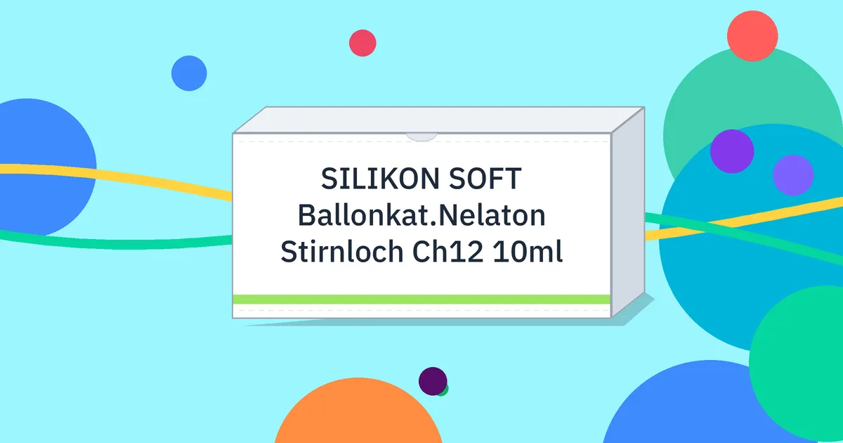 Symbolbild: Packung mit der Aufschrift SILIKON SOFT Ballonkat.Nelaton Stirnloch Ch12 10ml (PZN 16047305) – Verfügbarkeit und Bezug in Apotheken in Frankfurt am Main