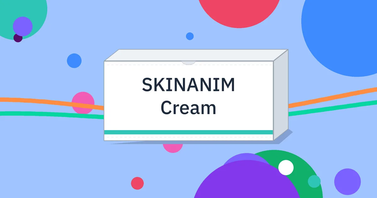 Symbolbild: Packung mit der Aufschrift SKINANIM Cream (PZN 13247280) – Verfügbarkeit und Bezug in Apotheken in Frankfurt am Main