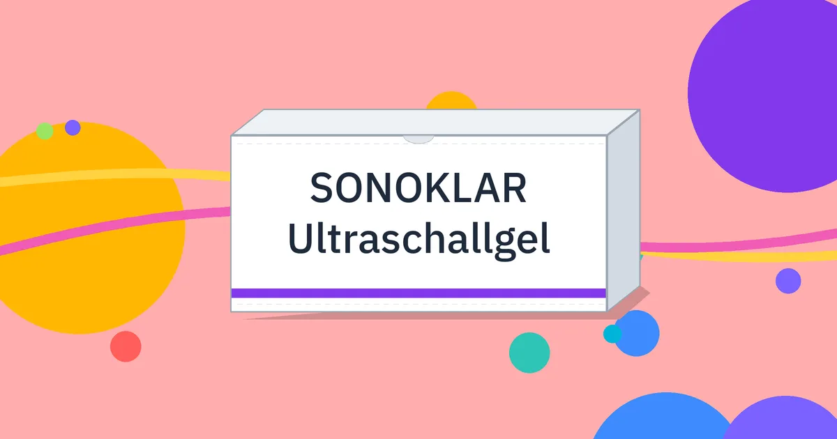 Symbolbild: Packung mit der Aufschrift SONOKLAR Ultraschallgel (PZN 19491420) – Verfügbarkeit und Bezug in Apotheken in Frankfurt am Main