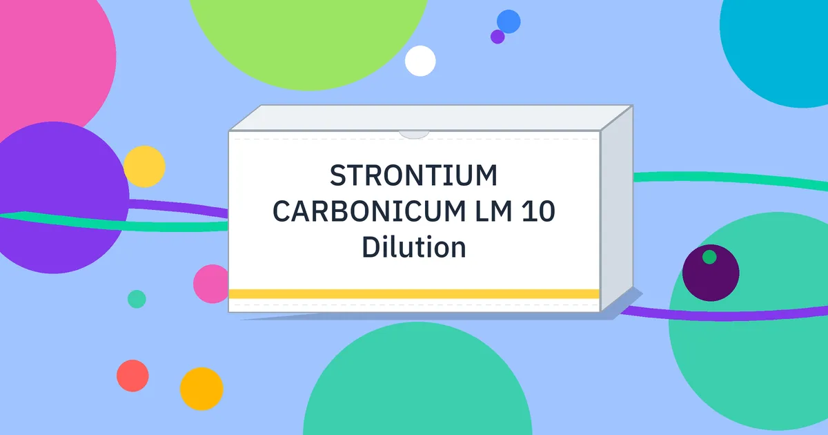 Symbolbild: Packung mit der Aufschrift STRONTIUM CARBONICUM LM 10 Dilution (PZN 13203101) – Verfügbarkeit und Bezug in Apotheken in Frankfurt am Main