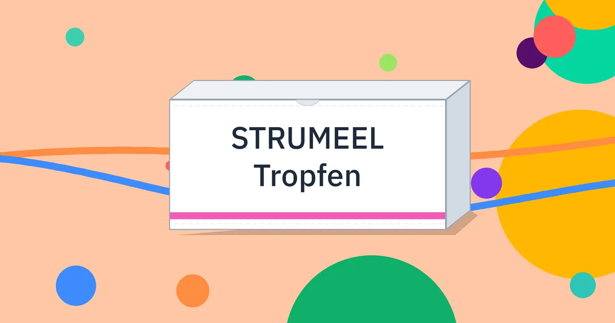 Symbolbild: Packung mit der Aufschrift STRUMEEL Tropfen (PZN 01929413) – Verfügbarkeit und Bezug in Apotheken in Frankfurt am Main