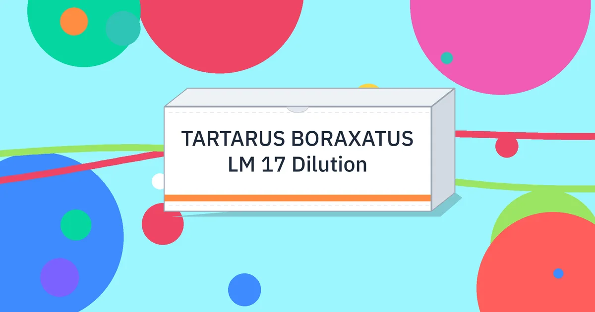 Symbolbild: Packung mit der Aufschrift TARTARUS BORAXATUS LM 17 Dilution (PZN 13214820) – Verfügbarkeit und Bezug in Apotheken in Frankfurt am Main