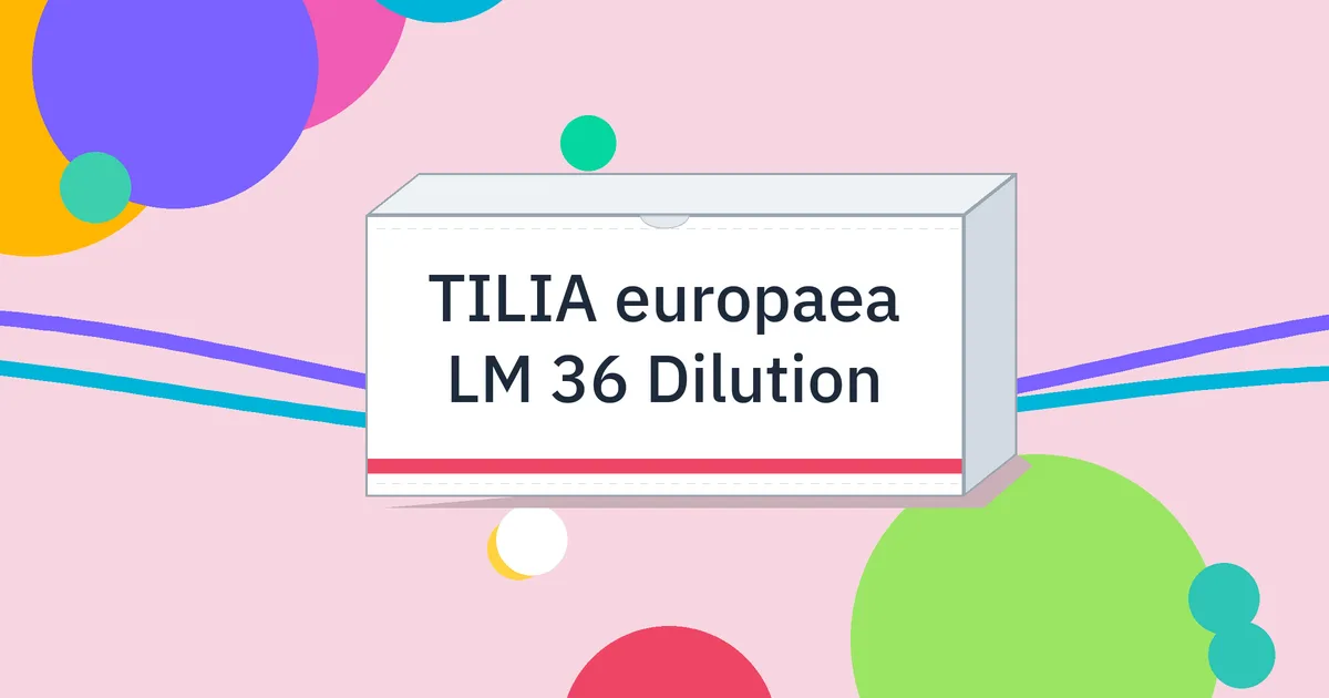 Symbolbild: Packung mit der Aufschrift TILIA europaea LM 36 Dilution (PZN 13224132) – Verfügbarkeit und Bezug in Apotheken in Frankfurt am Main