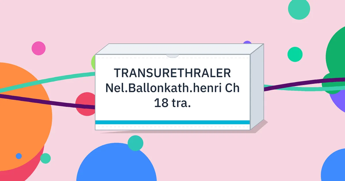 Symbolbild: Packung mit der Aufschrift TRANSURETHRALER Nel.Ballonkath.henri Ch 18 tra. (PZN 19950603) – Verfügbarkeit und Bezug in Apotheken in Frankfurt am Main