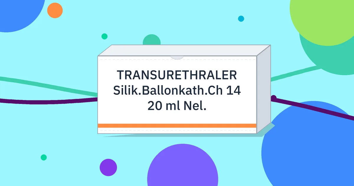 Symbolbild: Packung mit der Aufschrift TRANSURETHRALER Silik.Ballonkath.Ch 14 20 ml Nel. (PZN 10981594) – Verfügbarkeit und Bezug in Apotheken in Frankfurt am Main