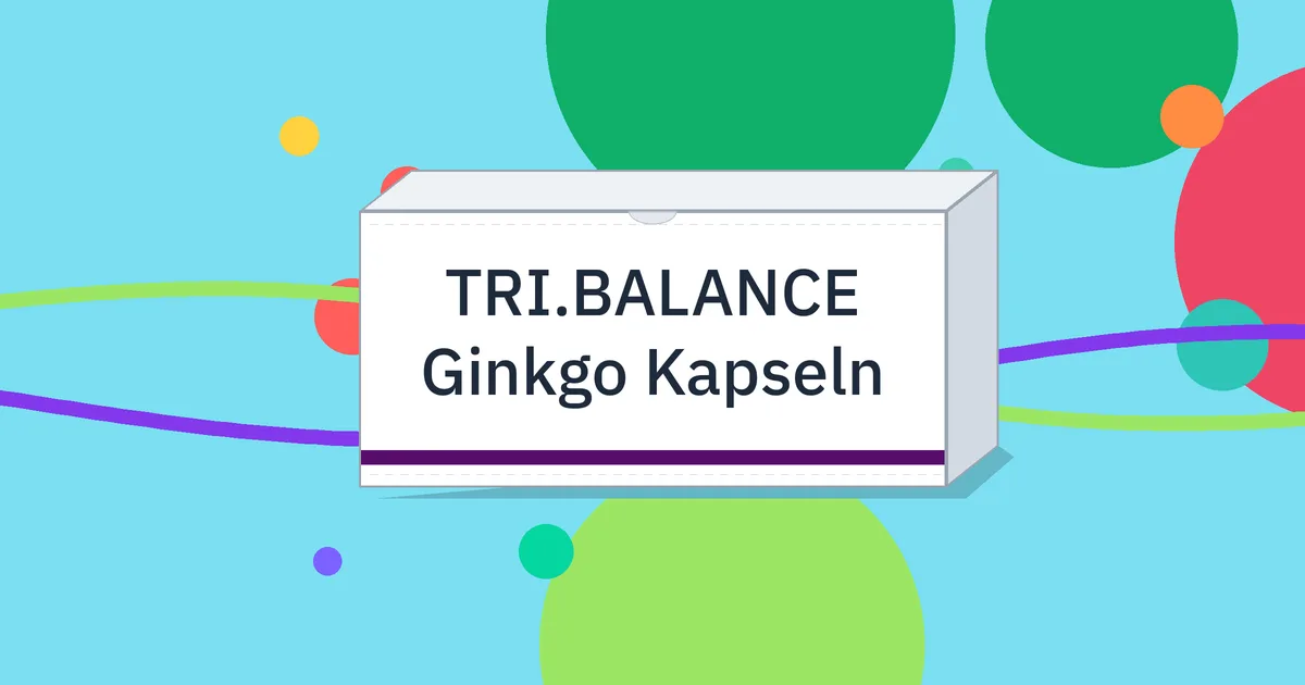 Symbolbild: Packung mit der Aufschrift TRI.BALANCE Ginkgo Kapseln (PZN 11871608) – Verfügbarkeit und Bezug in Apotheken in Frankfurt am Main