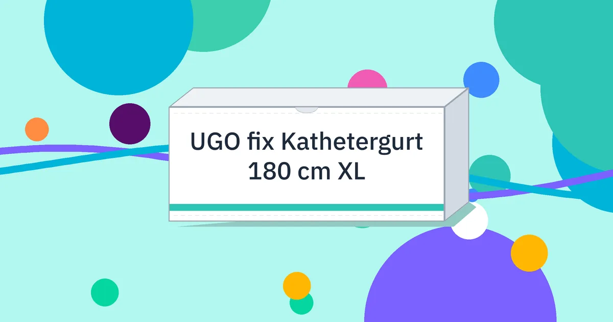 Symbolbild: Packung mit der Aufschrift UGO fix Kathetergurt 180 cm XL (PZN 14257085) – Verfügbarkeit und Bezug in Apotheken in Frankfurt am Main