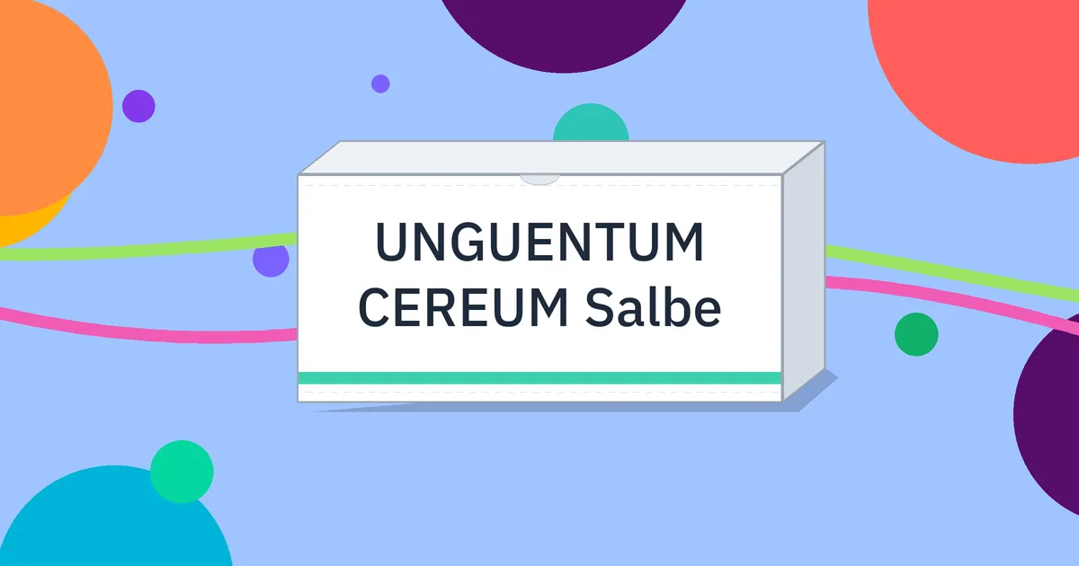 Symbolbild: Packung mit der Aufschrift UNGUENTUM CEREUM Salbe (PZN 18338395) – Verfügbarkeit und Bezug in Apotheken in Frankfurt am Main