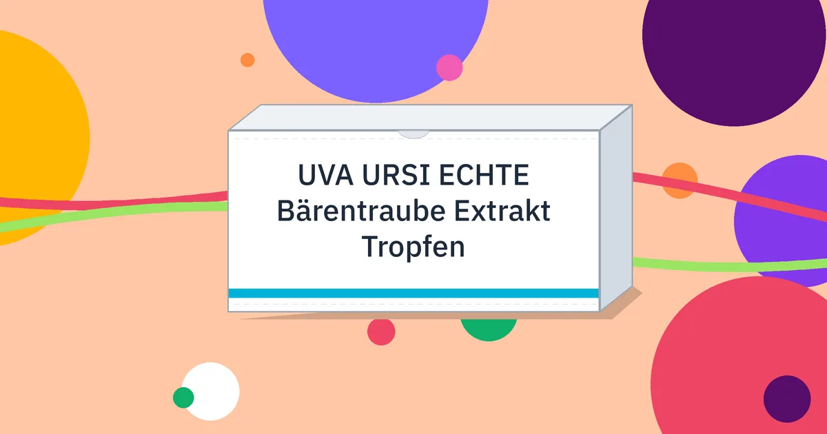 Symbolbild: Packung mit der Aufschrift UVA URSI ECHTE Bärentraube Extrakt Tropfen (PZN 20212075) – Verfügbarkeit und Bezug in Apotheken in Frankfurt am Main