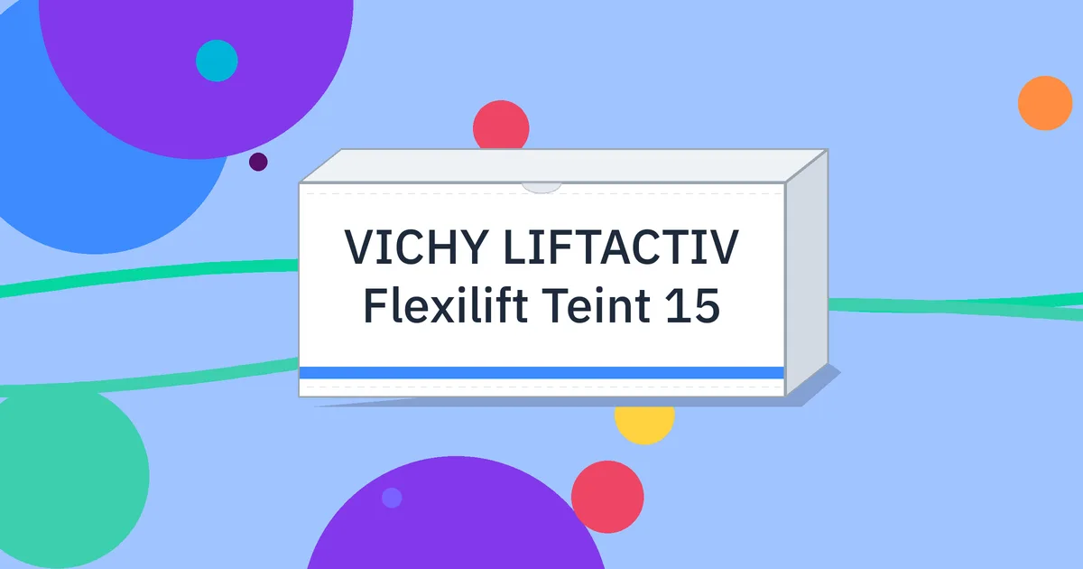 Symbolbild: Packung mit der Aufschrift VICHY LIFTACTIV Flexilift Teint 15 (PZN 05510243) – Verfügbarkeit und Bezug in Apotheken in Frankfurt am Main