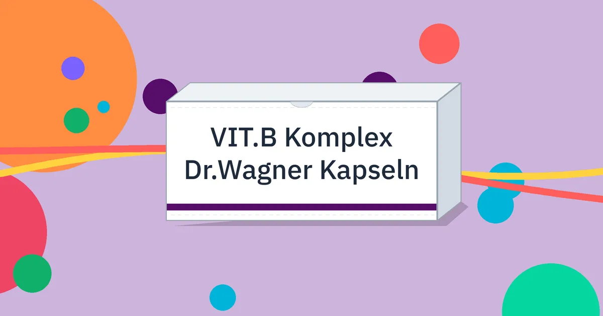 Symbolbild: Packung mit der Aufschrift VIT.B Komplex Dr.Wagner Kapseln (PZN 11029248) – Verfügbarkeit und Bezug in Apotheken in Frankfurt am Main