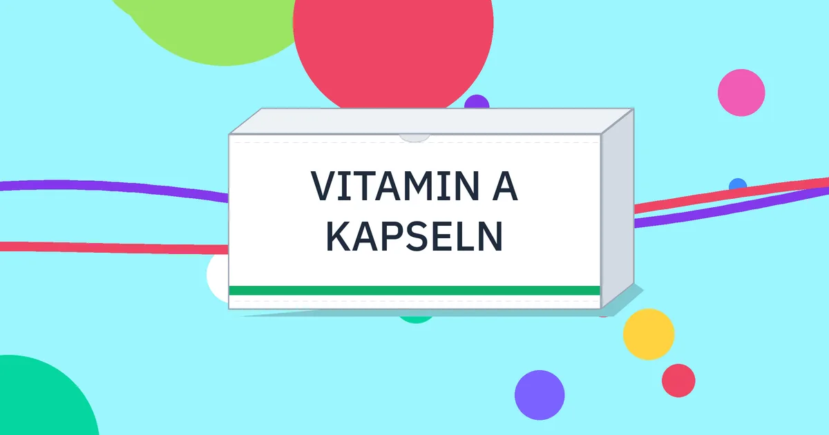 Symbolbild: Packung mit der Aufschrift VITAMIN A KAPSELN (PZN 03561957) – Verfügbarkeit und Bezug in Apotheken in Frankfurt am Main